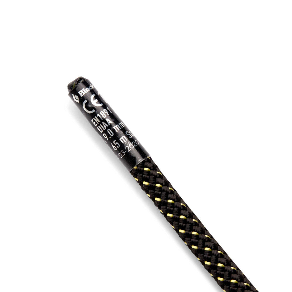 CUERDA ESTATICA PARA RAPPEL STATIC ROPE 9MM X 65M - BLACK DIAMOND ...