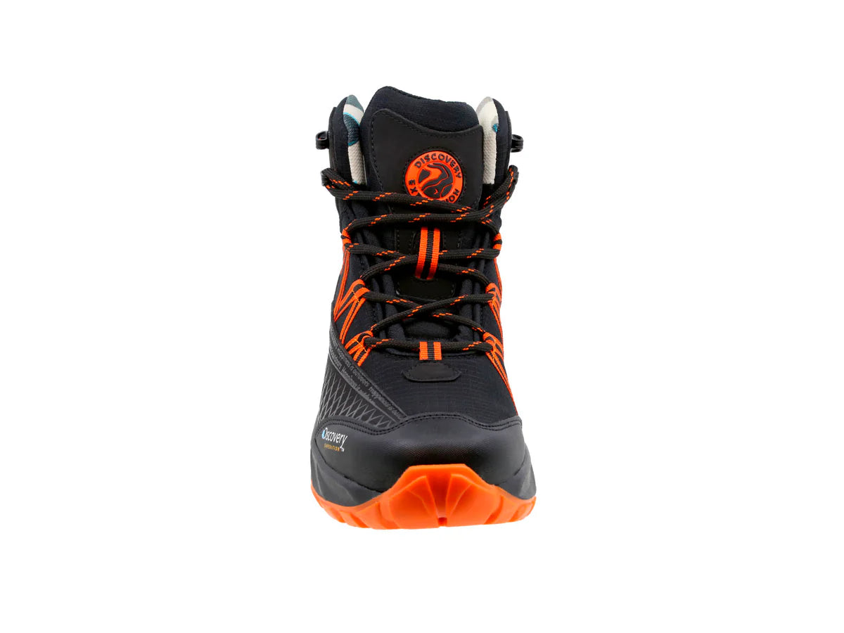 BOTA PARA HIKING DE HOMBRE BRYCE 2492 NEGRO CON NARANJA - DISCOVERY EX ...